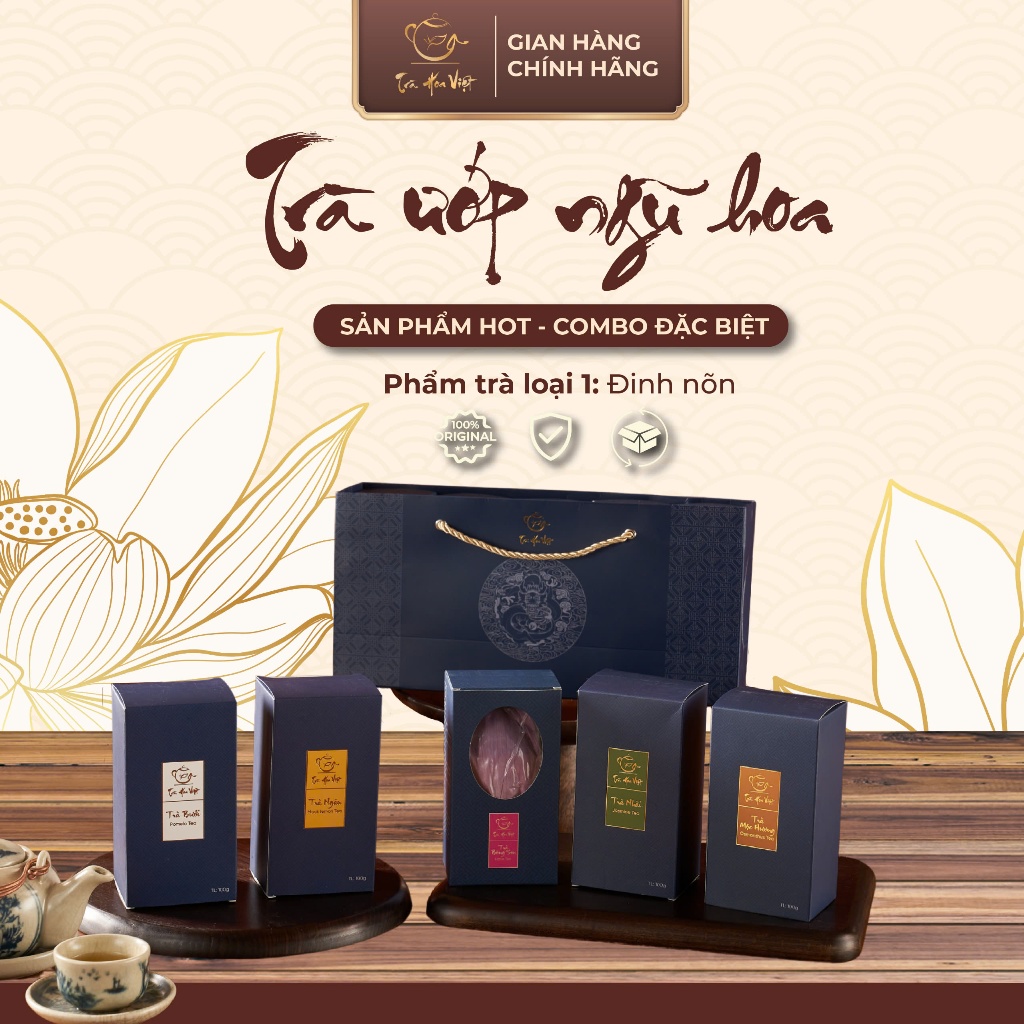 Premium Five Flower Tea Combo combined with 5 types of natural flower ...
