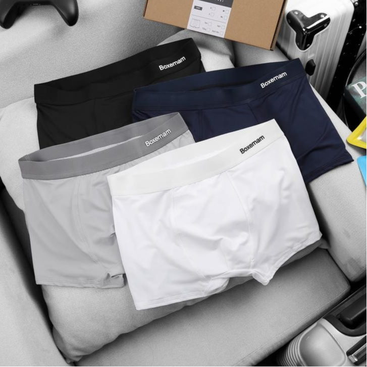 High-quality men's Boxer briefs, 4-way stretch cold elastic underwear ...