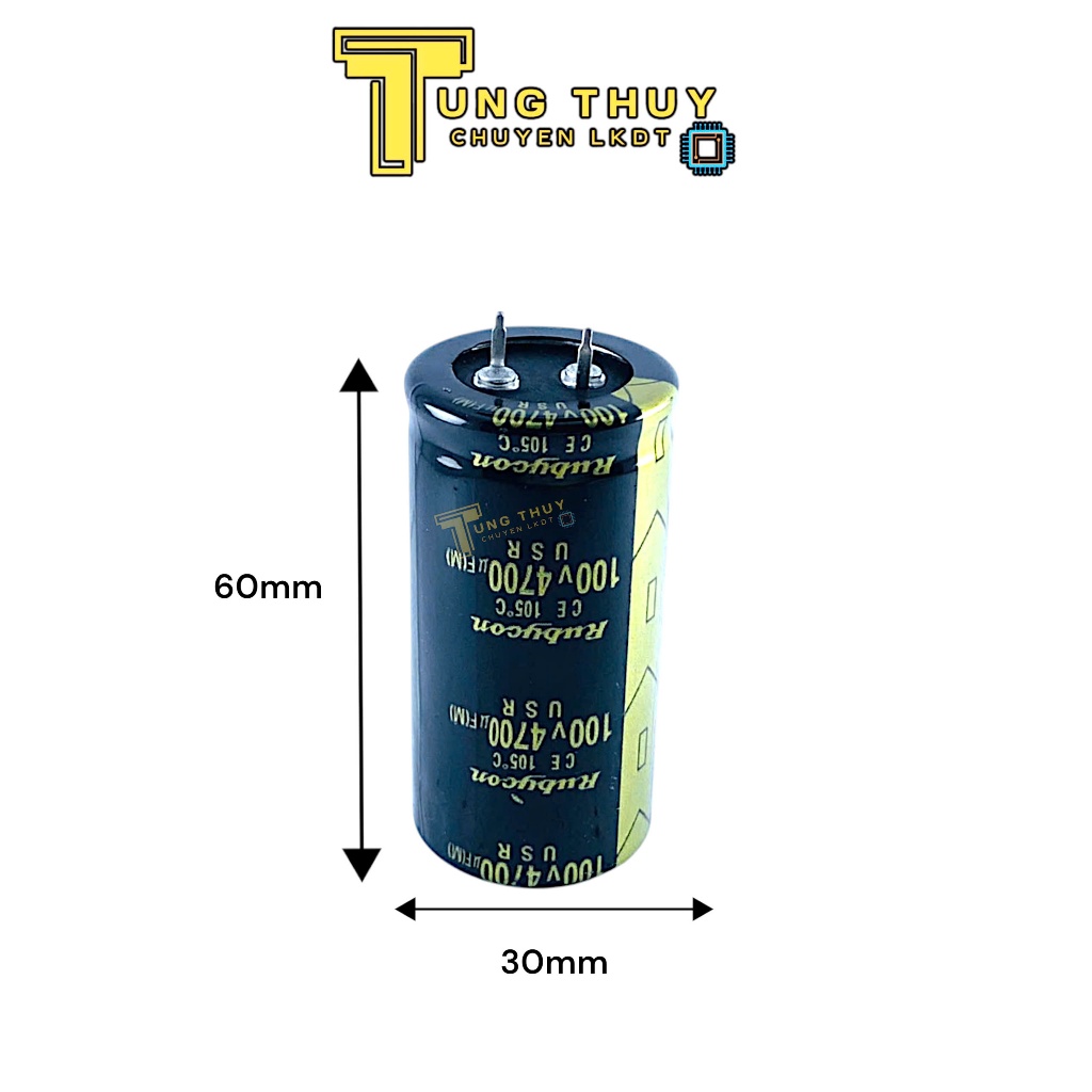 Capacitor 4700uF 100V – Amly Power Filter Capacitor 30x60mm – Good ...