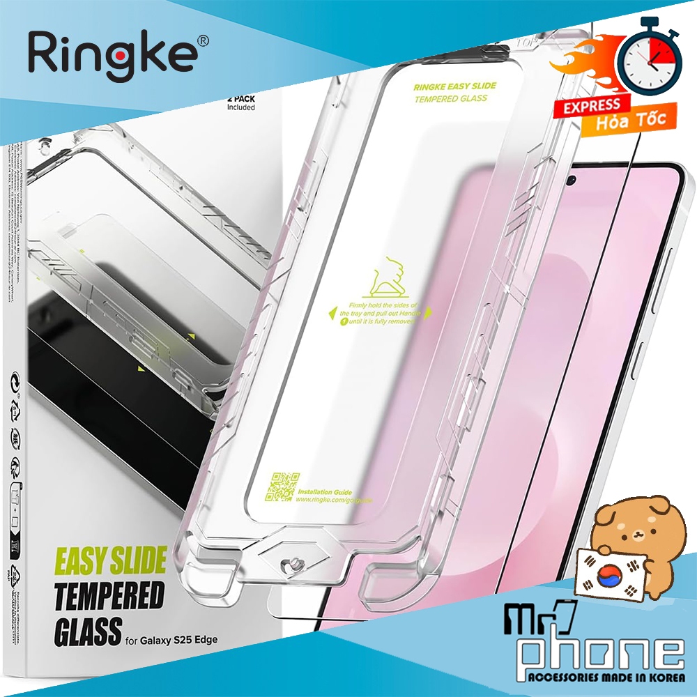 Ringke Easy Slide Tempered Glass for Galaxy S25 Edge | Shopee Philippines