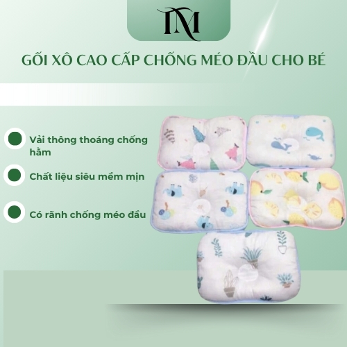 (TYPE 1) High quality welded cotton pillow for babies, anti-head ...