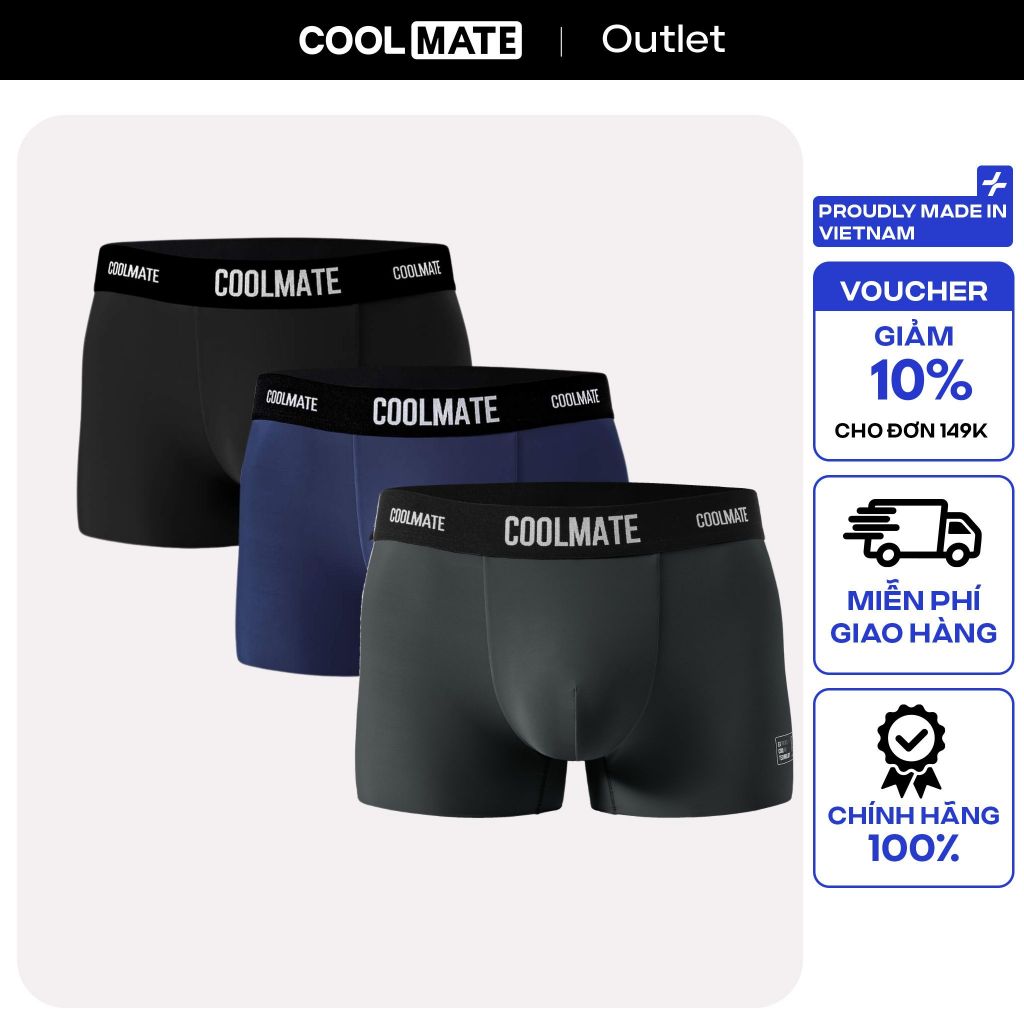 Combo of 3 Men's Trunk Clean Cut Underwear Seamless Dry, Cool Coolmate ...