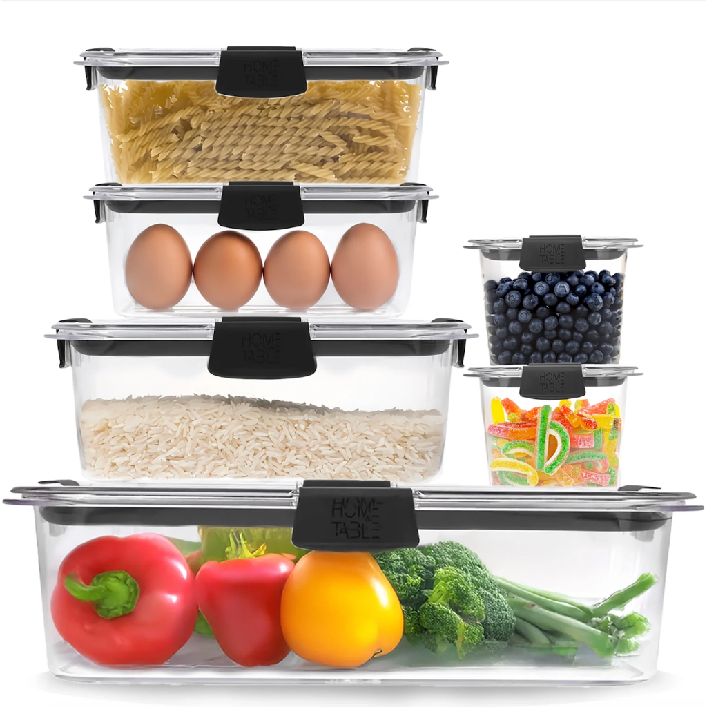 HOME CLEAR PLASTIC Food CONTAINER & TABLE Brilliance Food Storage ...