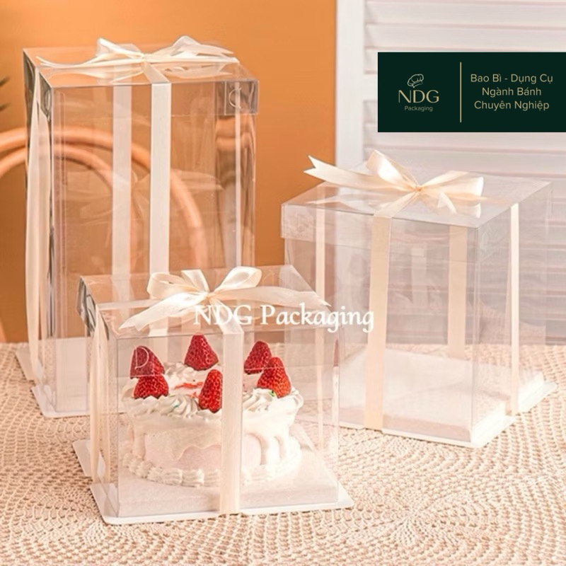 TRANSPARENT mica BOX (DETACHABLE LID) - 3-piece box - mica box for ...