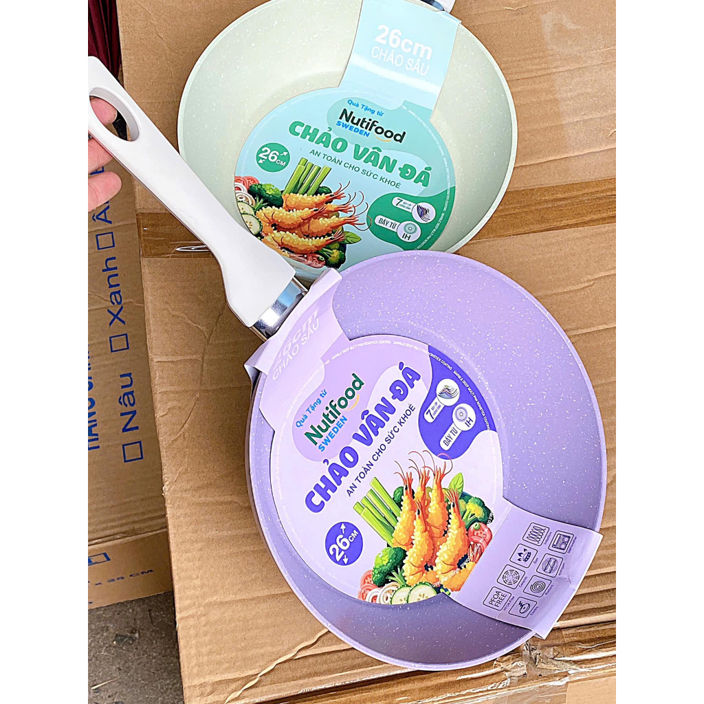 Green Cook Stone Pattern Pan 26cm Bottom From the supermarket is not ...