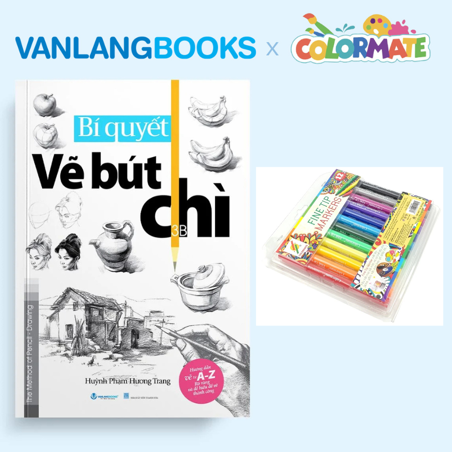 Book + Paint - Pencil Drawing Secret Book Combo + Set of 12 Fine Tip ...