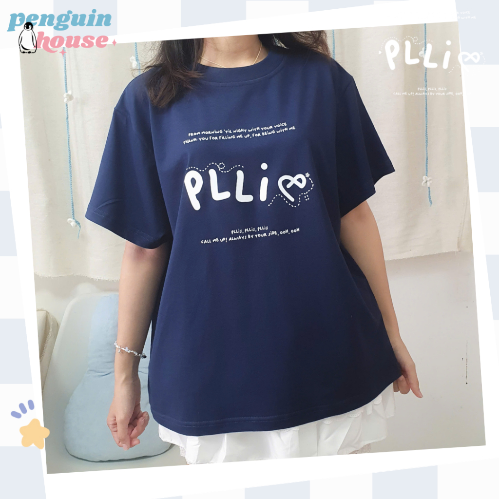 Navy blue Plli boxy t-shirt - Penguin House product | Shopee Philippines