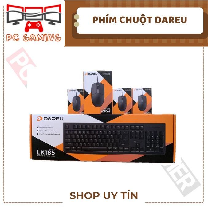 Super Cheap Office Keyboard + Mouse Dareu Lk185 - Wired Computer ...
