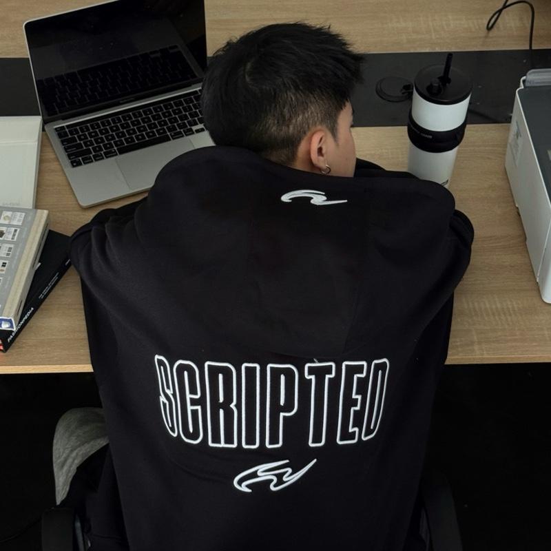 THICKIE HOODIE ZIP - Embroidered 2-skin feltJacket (With inside pocket ...