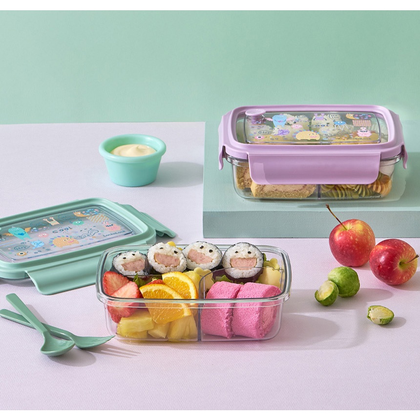 LocknLock 3 Compartment Lunch Box 750ml LCB501 And 1L LCB502, Genuine ...