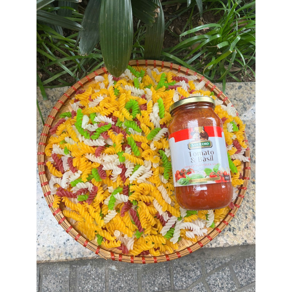 [Restaurant pasta] Combo 2kg five-color twisted pasta + 1 Sanremo ...