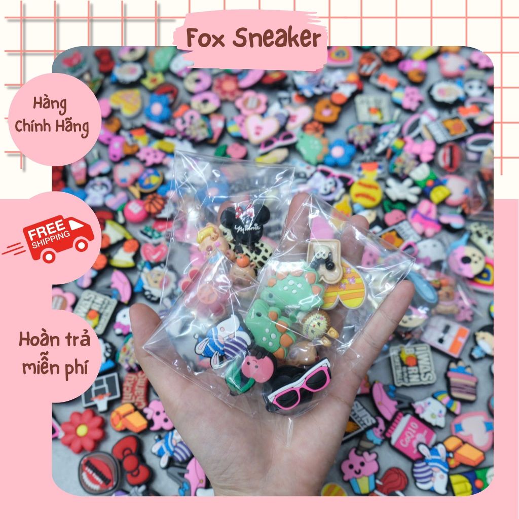 Charm Jibbitz Plastic Sticker Logo Attached to Cartoon Sandals - Fox ...