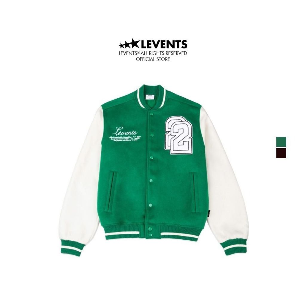 Jacket Varsity Levents Punch Unisex Oversized Crab Leg Felt | Shopee ...