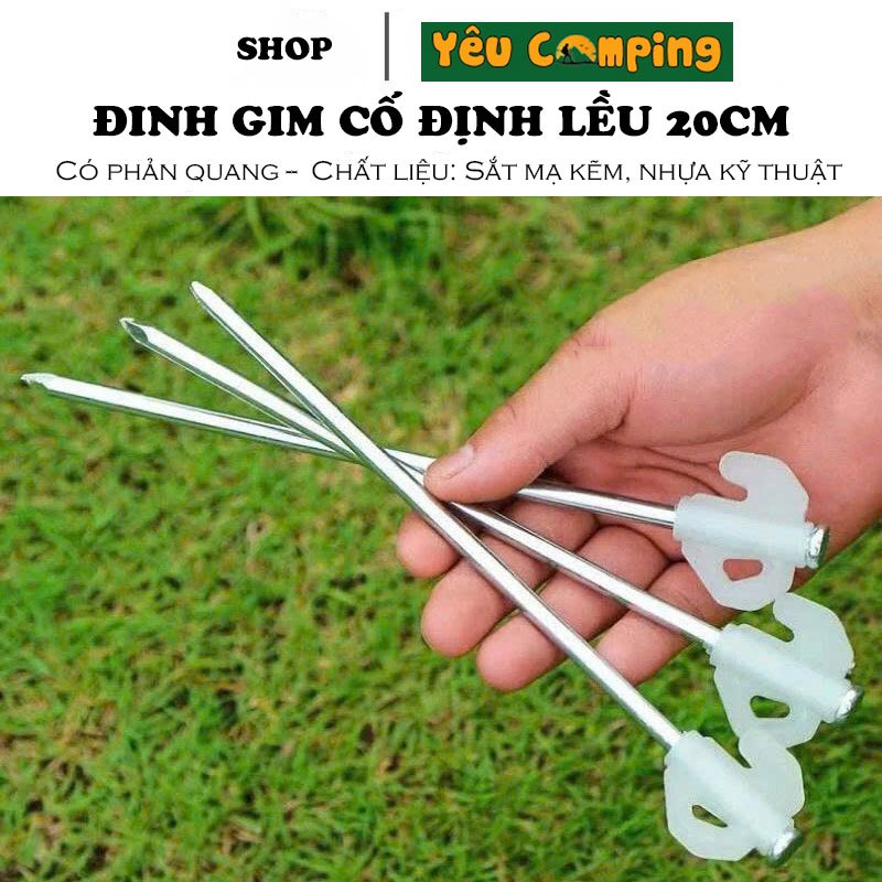 Accessories for 20cm tent fixing pins with reflective, tent rope with ...