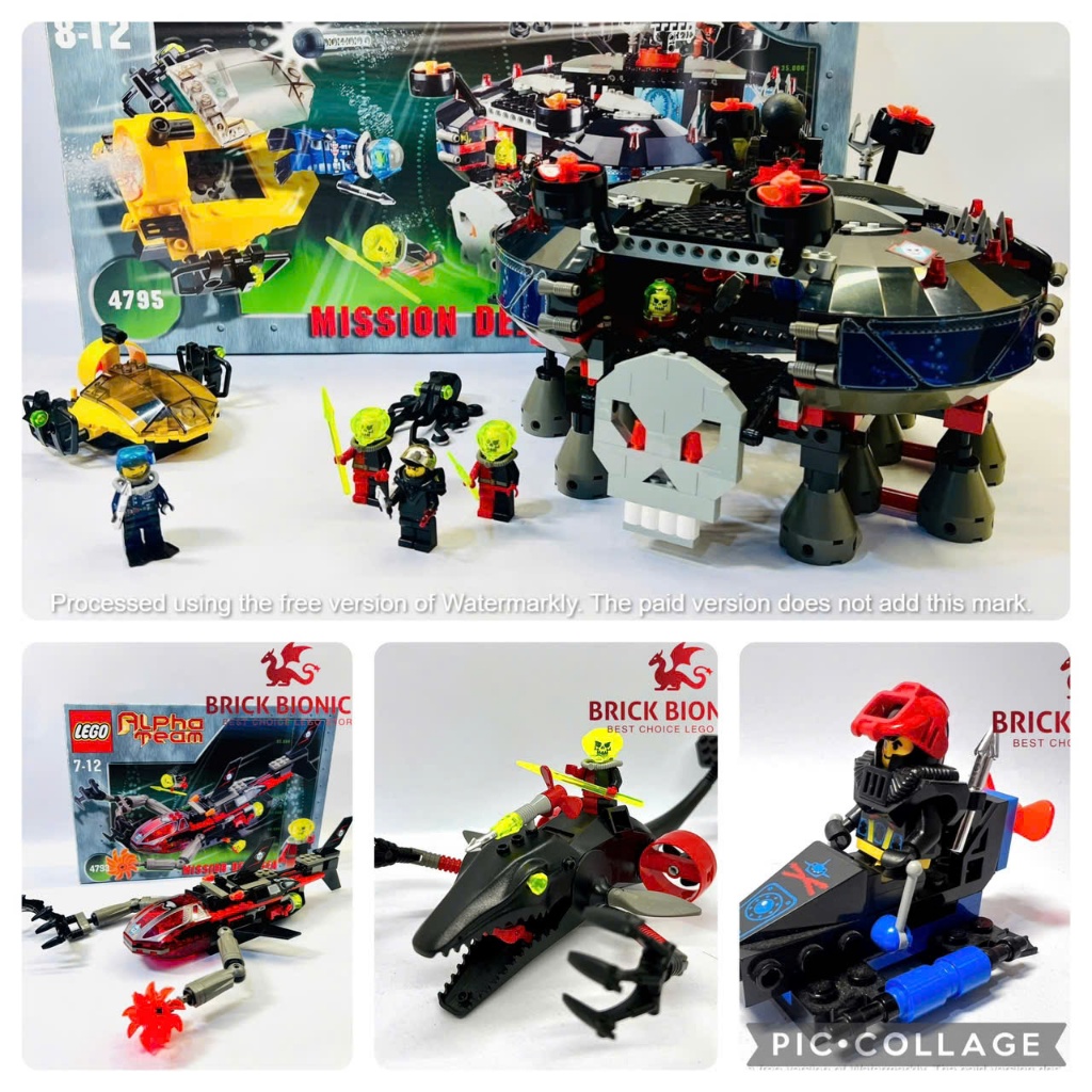 LEGO ALPHA TEAM AUTH SG TH PH MA - DEEP SEA EXPLORATION TOY - 4793-4795 ...