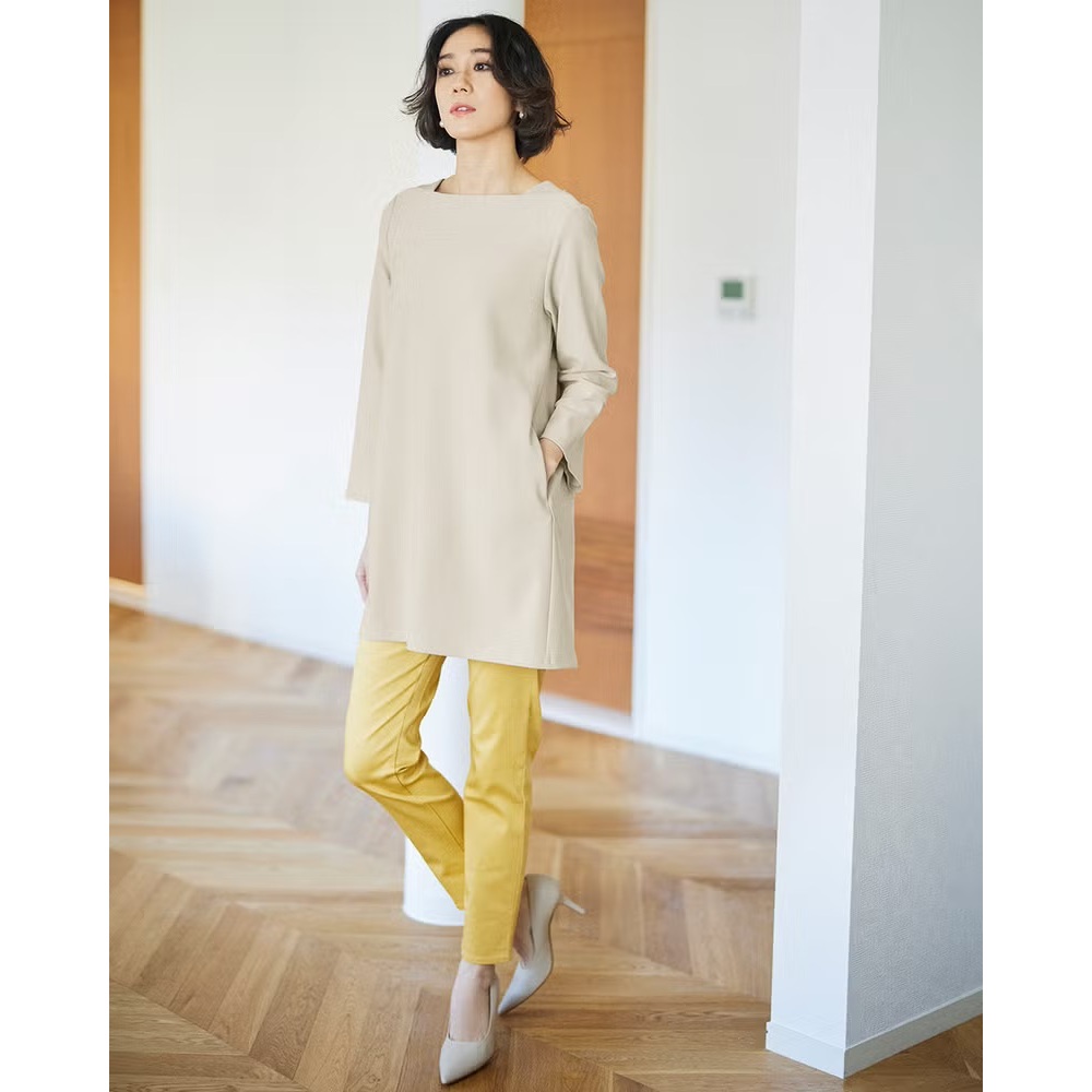 Doclasse Stretch twill flared tunic Women's dress. | Shopee Philippines