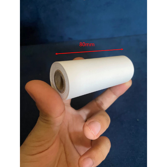 80mm A7 decal printing paper (with glue) for SNBC printers, handheld A7 ...