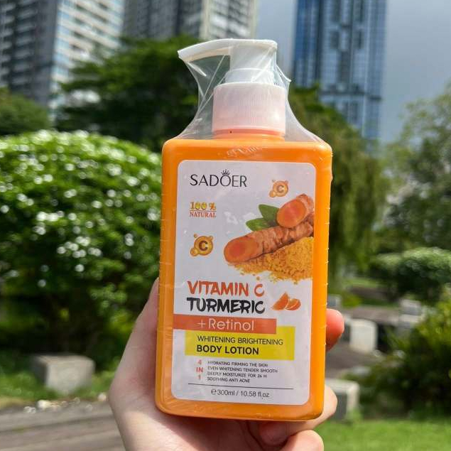 Sadoer Body Whitening Turmeric Milk Cream 300g | Shopee Philippines
