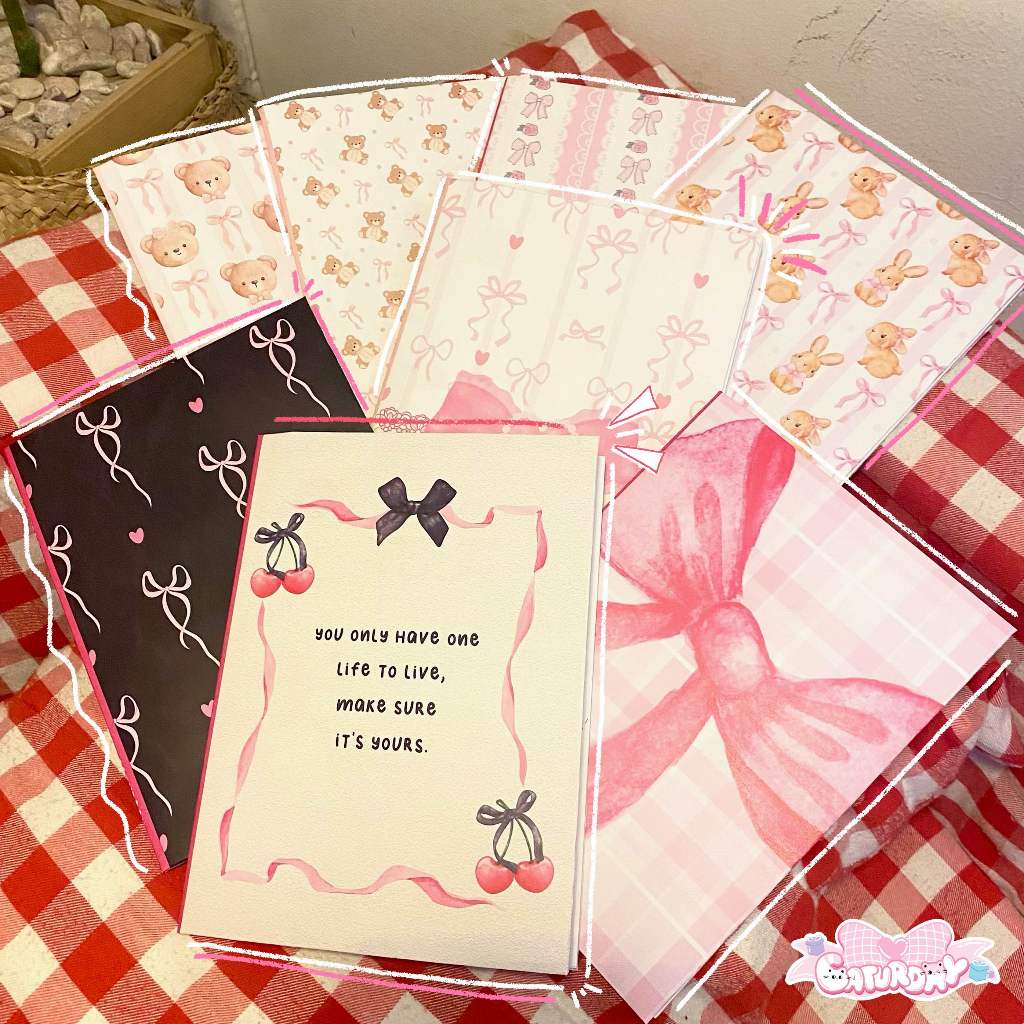 Pink Ribbon Notebook Covers, Notebook Covers, Patterned Book Covers ...