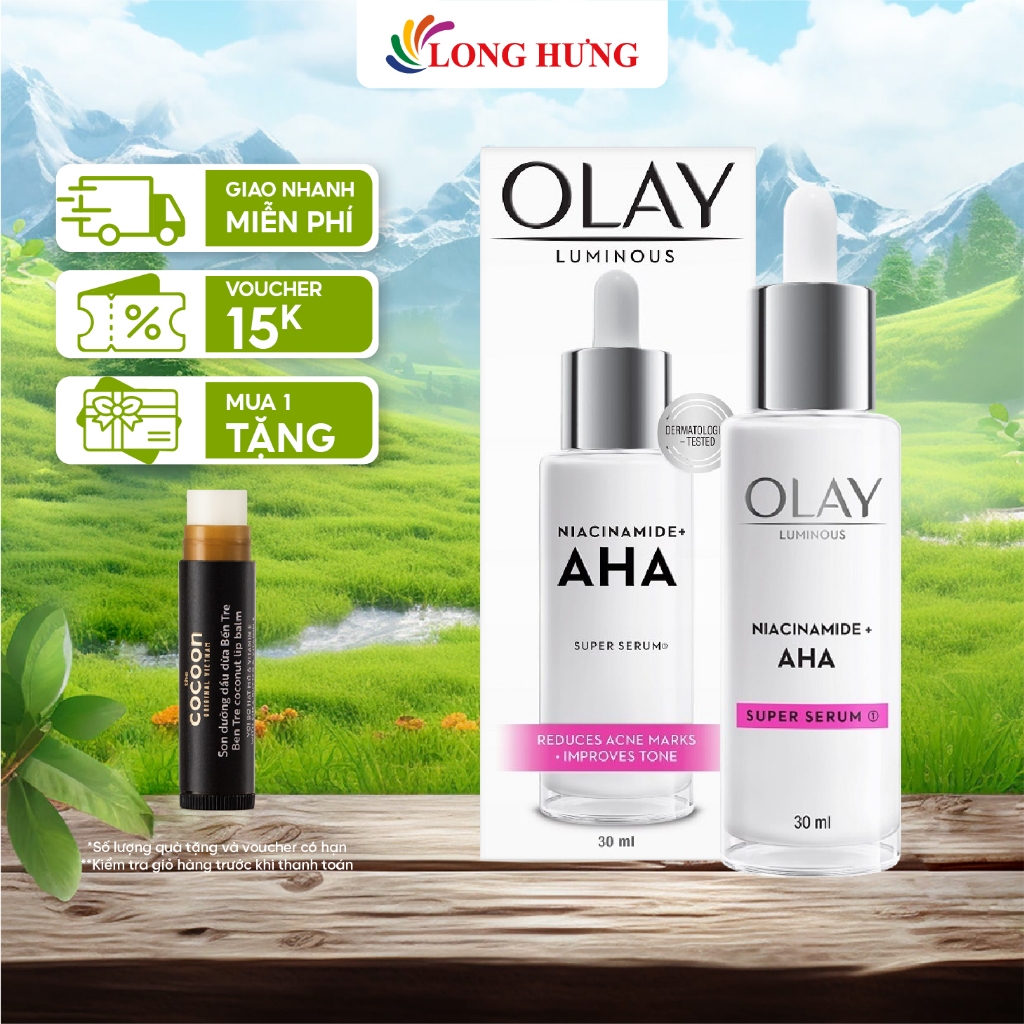 Olay Luminous Super Serum Niacinamide + AHA (30ml) | Shopee Philippines