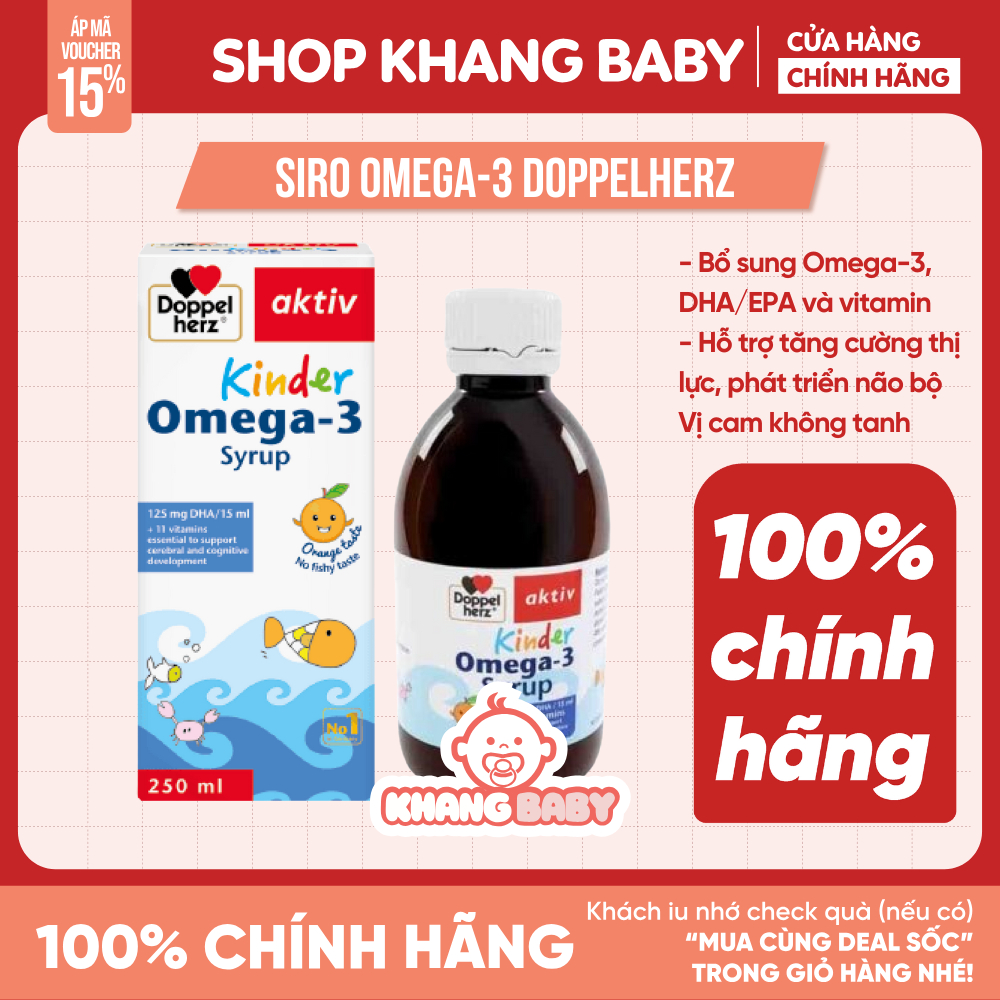 DHA Kinder Omega-3 Syrup Doppelherz | Shopee Philippines