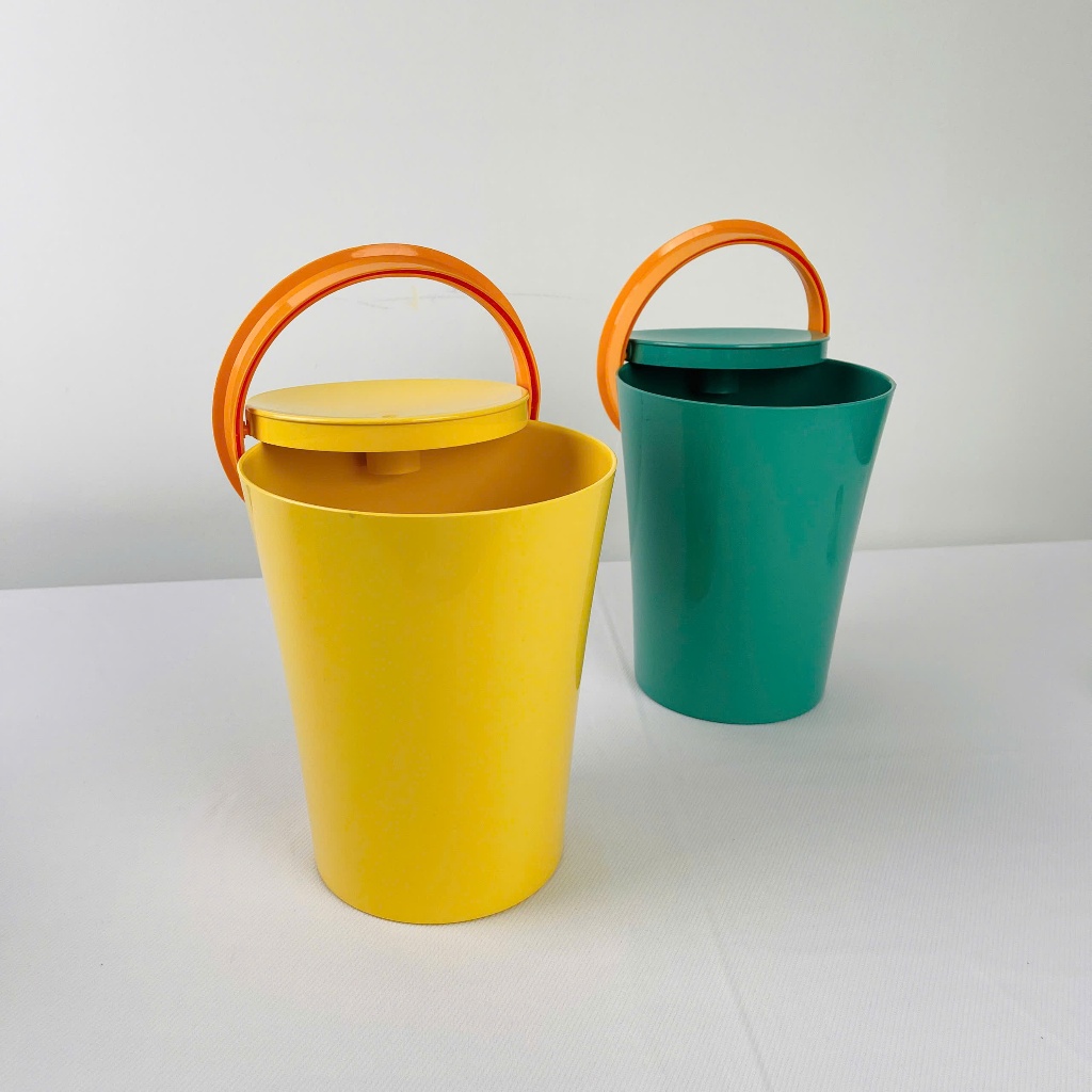 Office Mini Trash Can, Compact Trash Can with Easy-to-Use Lid - 0105 ...