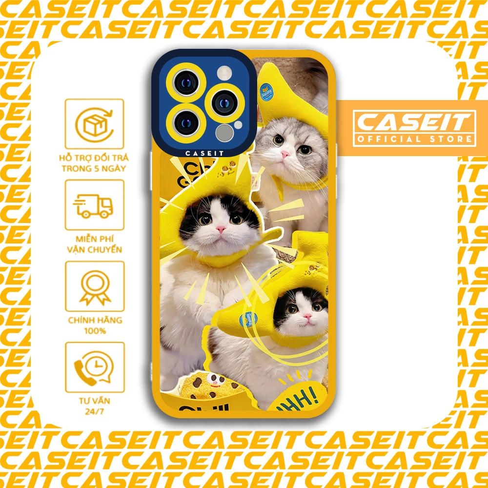 Caseit square edge iphone case Yellow banana cat funny meme 8/8plus/x ...