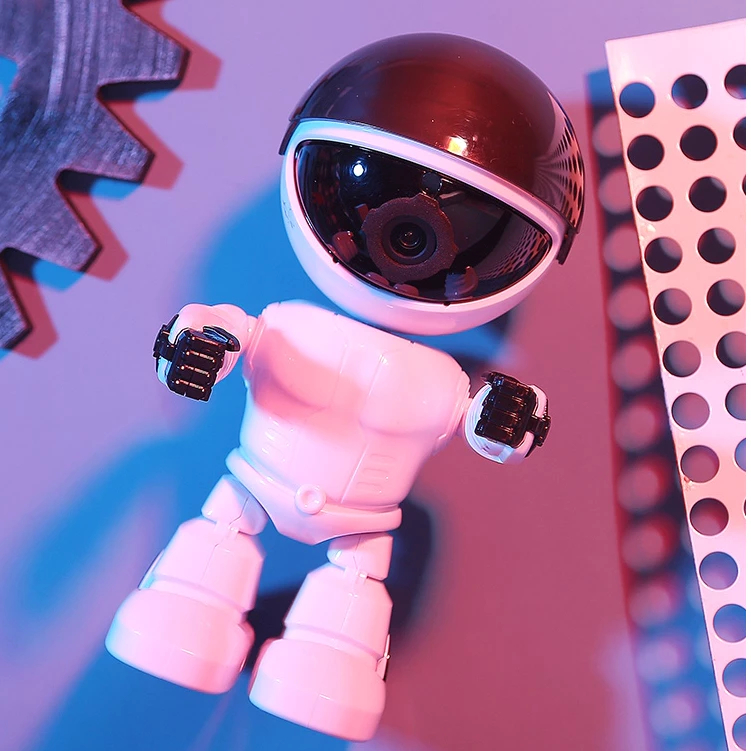 Robot IP Camera With 32G Card - Motion Detection, Two-Way Voice, PTZ Rotation, Night Camera ...