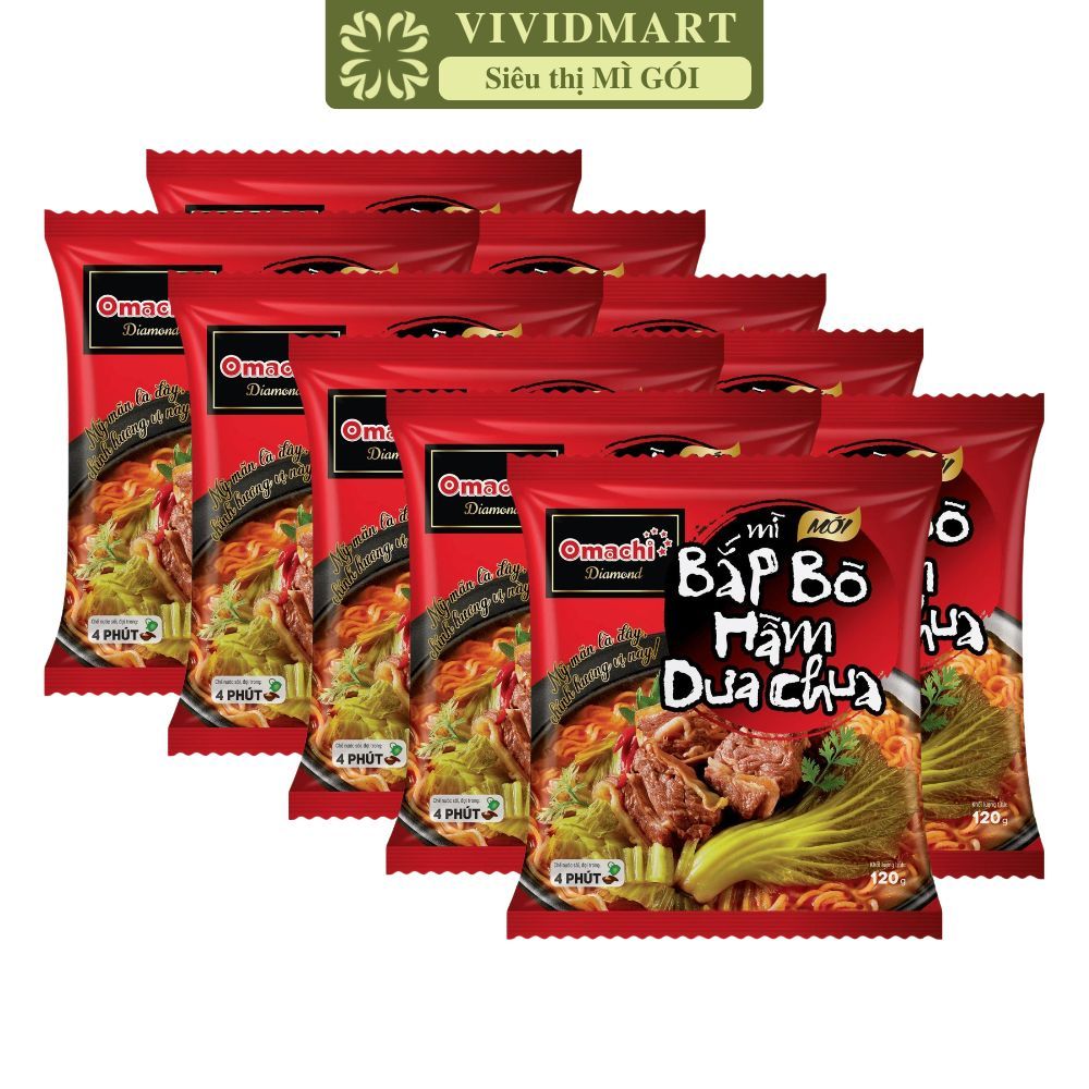 [SET10PACK]-MASAN- Omachi Diamond noodles with pickled beef shank ...