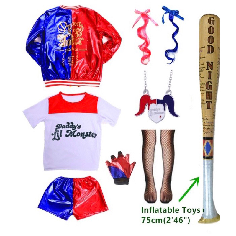 Very pretty Harley Quinn Halloween costume | Shopee Philippines