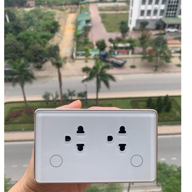 Zigbee Tuya Double Wall Smart Socket with High Quality Gold Border | Shopee Philippines