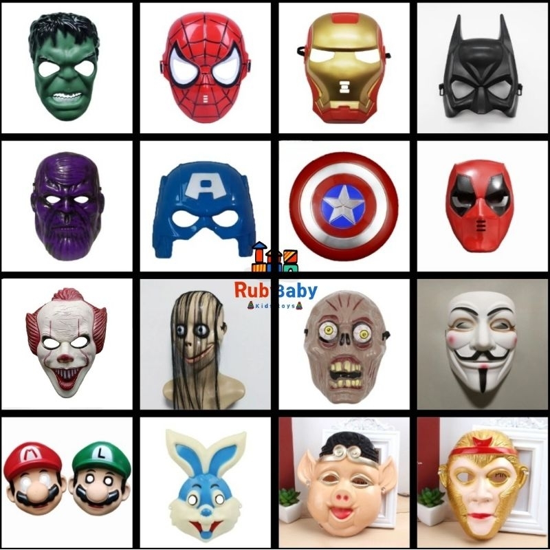 Avengers Superhero Spider-Man Masquerade Mask | Shopee Philippines