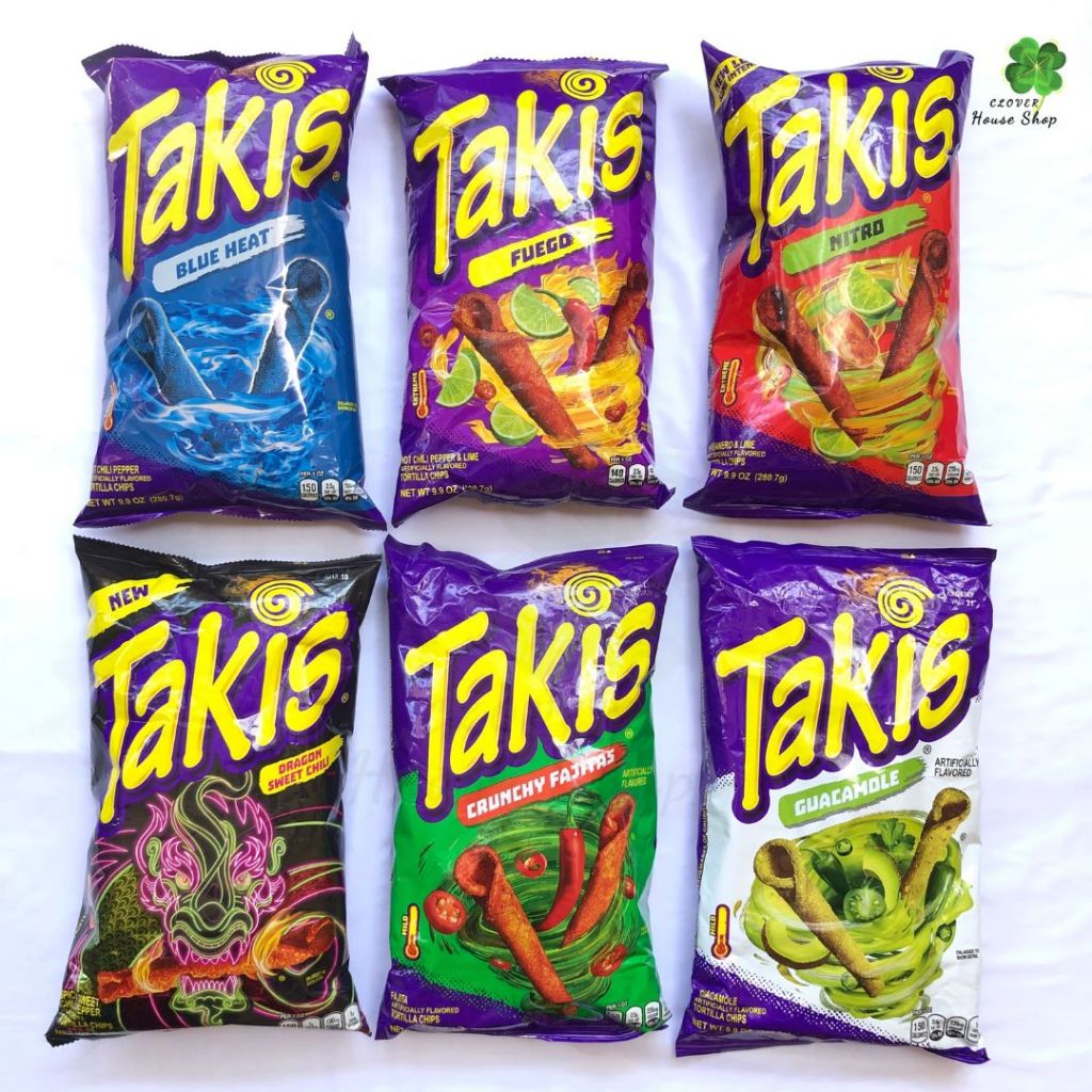 [Auth America - large size 9.9 oz] Takis spicy grilled snacks - Takis Rolled Tortilla Chips ...