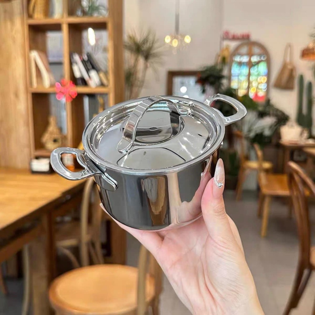 10cm mini two-handle pot for boiling eggs, cooking braised sauce ...