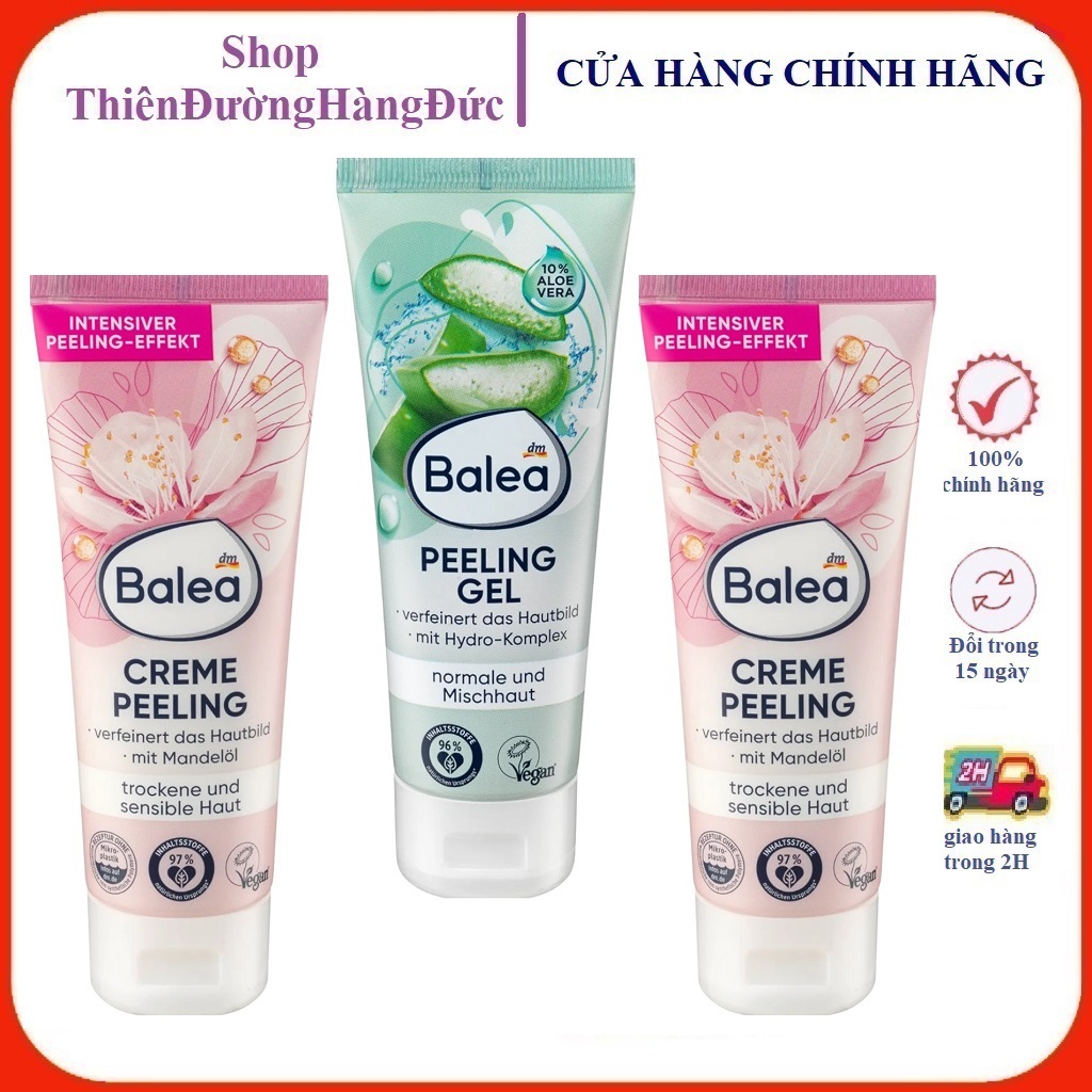 Balea Creme Peeling Exfoliating Gel Cream 75ml | Shopee Philippines