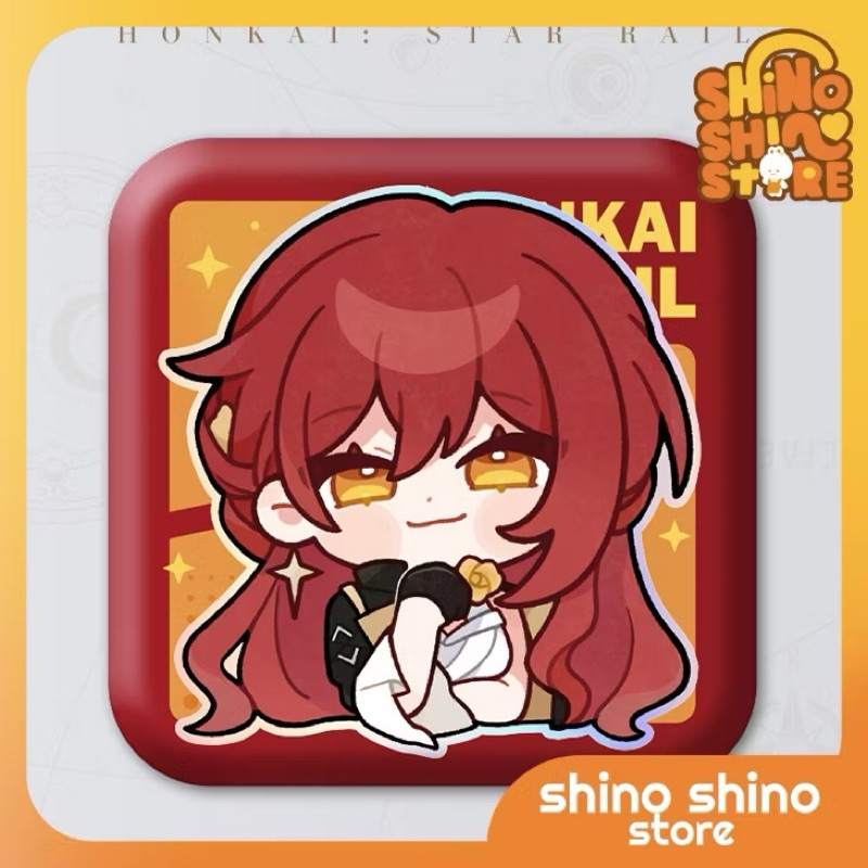 [available] Genuine HIMEKO honkai star rail chibi square badge from ...