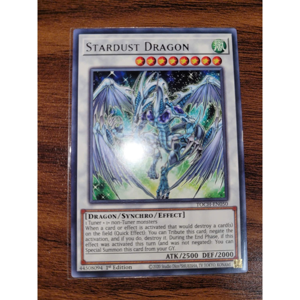 Yugioh Cards - TCG - Stardust Dragon - TOCH-EN050 - Rare 1st Edition ...