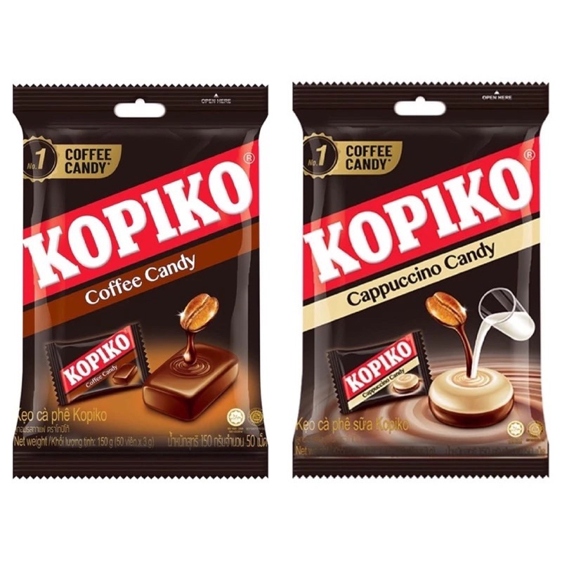 Kopiko COFFEE CANDY PACKAGE 150G/ KOPIKO CAPPUCCINO MILK COFFEE CANDY ...