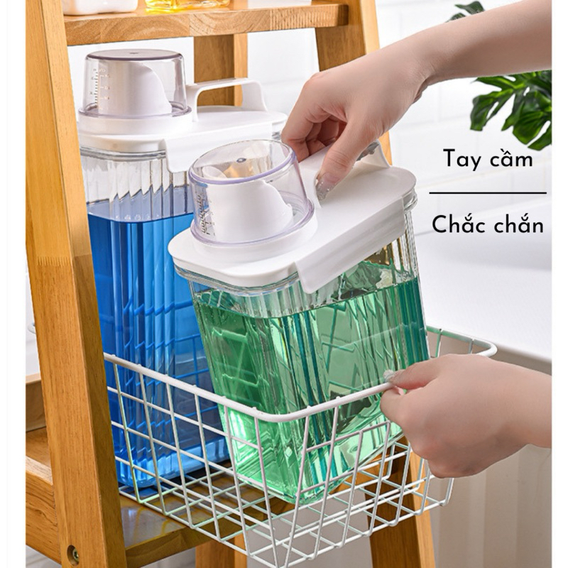 Rice storage box, dry goods, convenient laundry detergent and softener ...