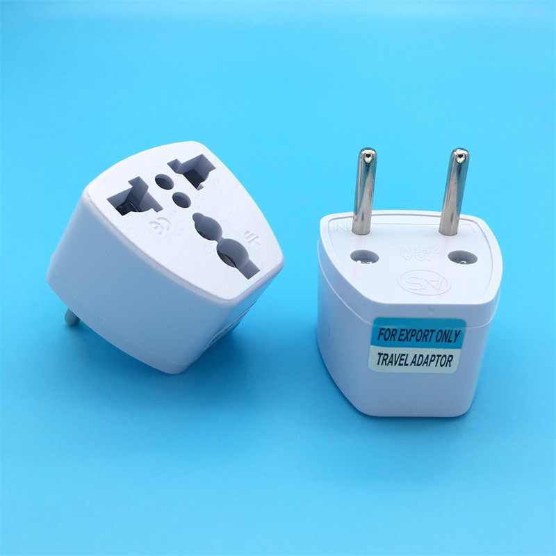 3-pin to 2-pin plug European standard plug conversion socket | Shopee ...