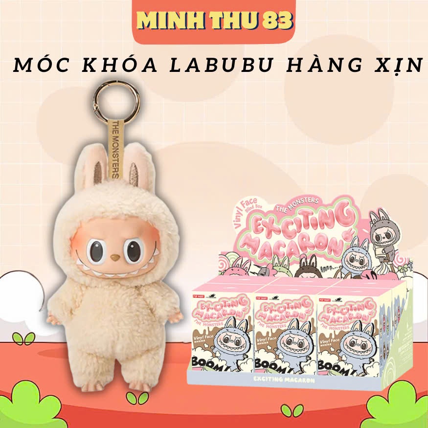 Super Cute Genuine Labubu BOB Mart Blindbox Keychain (Full box ...