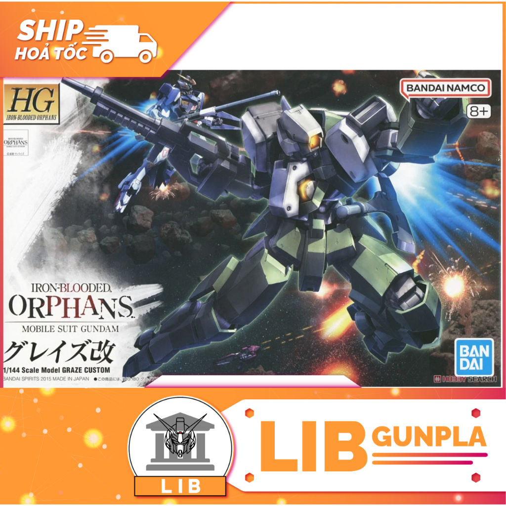 Bandai Gundam HG IBO 1/144 GRAZE CUSTOM assembly model toy | Shopee ...