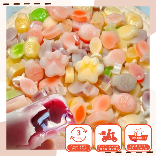 Beeswax candy filled with fragrant fruit, size 2cm, mixed flavors ...