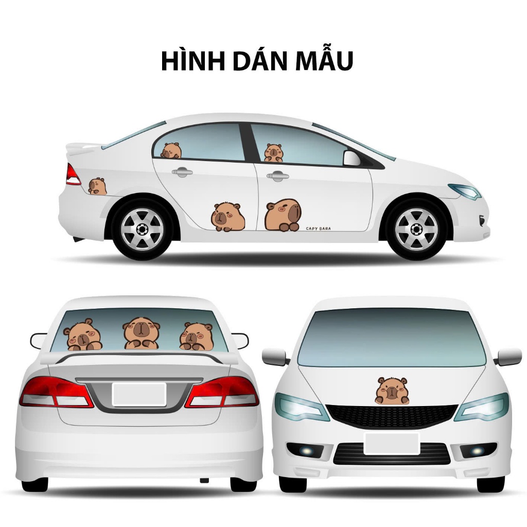 Car Decal, wall sticker - CAPYBARA - Decorative details | Shopee ...