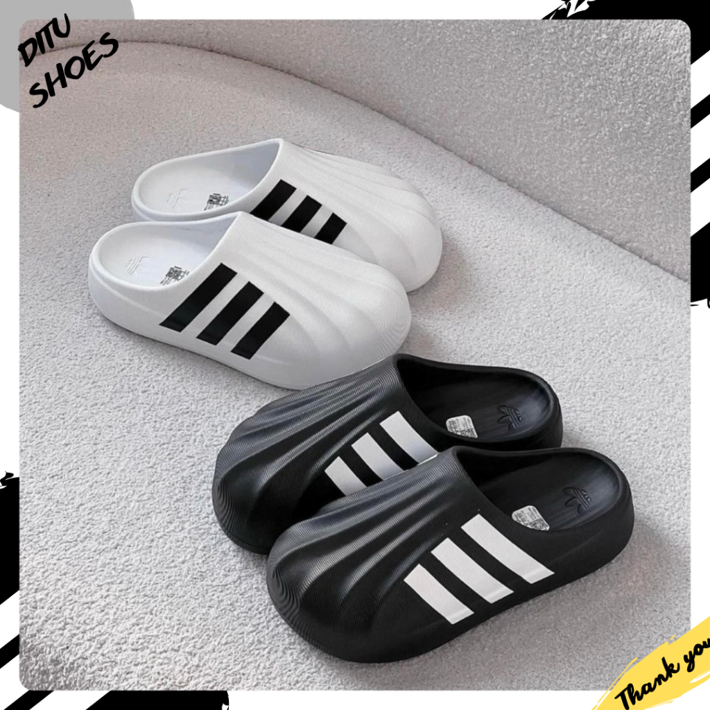 Adidas ADIFOM Mule Sandals, ADIFOM 3-stripe Molded Heel Pedal Shoes ...