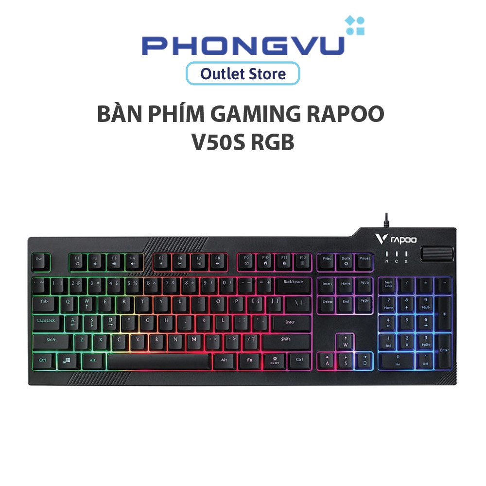 Rapoo V50S RGB gaming keyboard black (214290V V50100841) - | Shopee Philippines