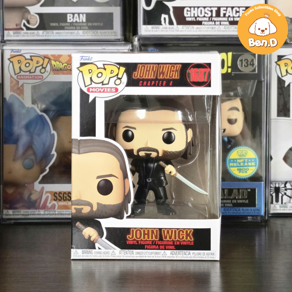 FUNKO POP! Fiko POP Figure! Movies: John Wick (Chapter 4) - John Wick ...