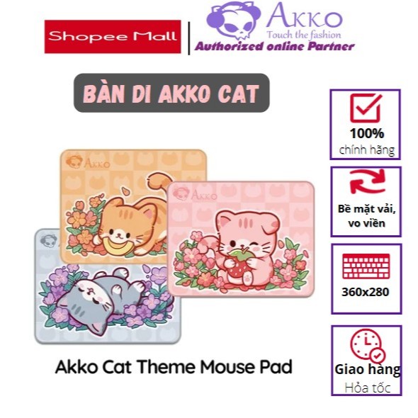 Akko Cat Orange KATE/Gary MIMO/ANGIE Touchpad | Shopee Philippines
