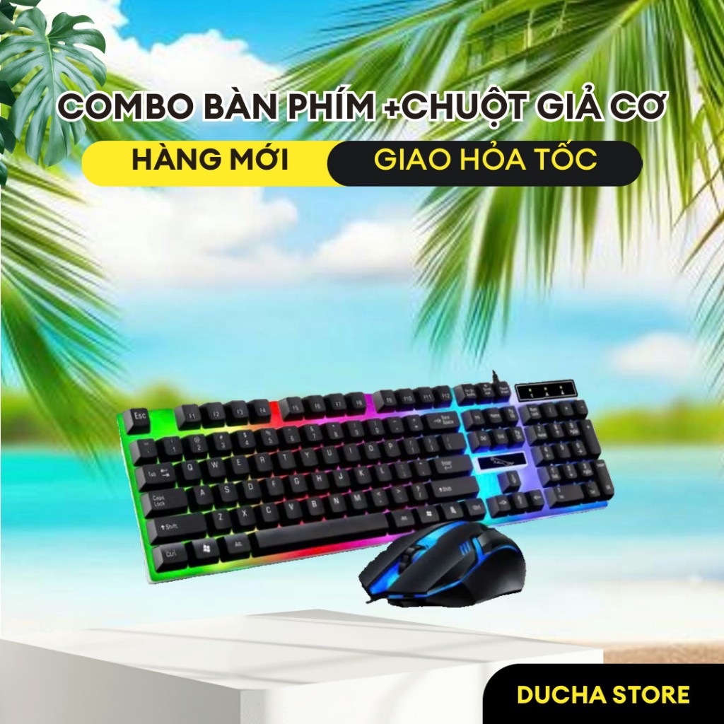 Su15 COMBO mechanical keyboard with gaming mouse with RGB LED aluminum ...