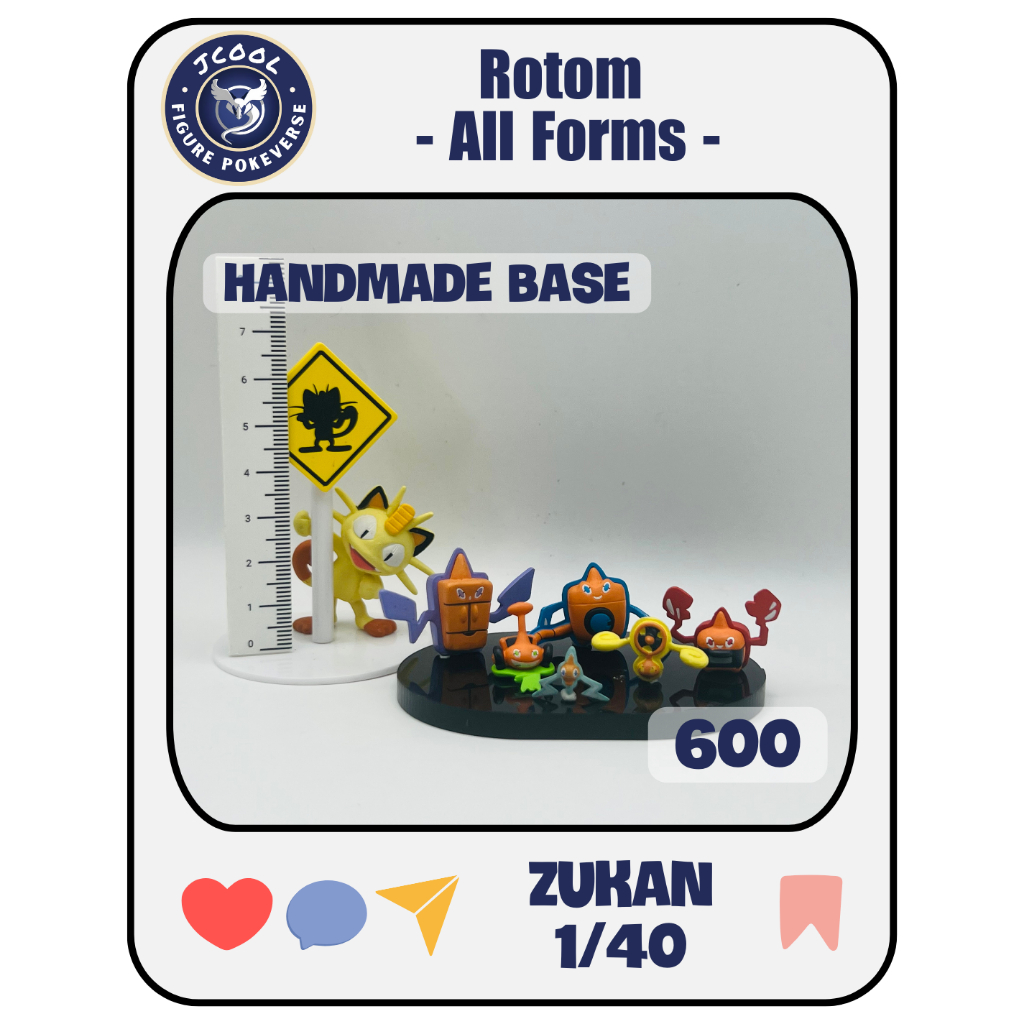 Rotom (All Forms) - Gen 4 Sinnoh region - Genuine Pokemon model TAKARA ...